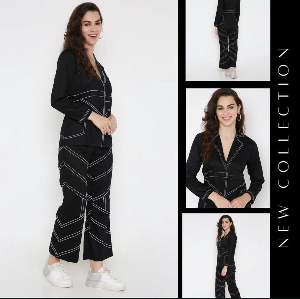 BLACK CORD-SET – Shahistaluxe Couture