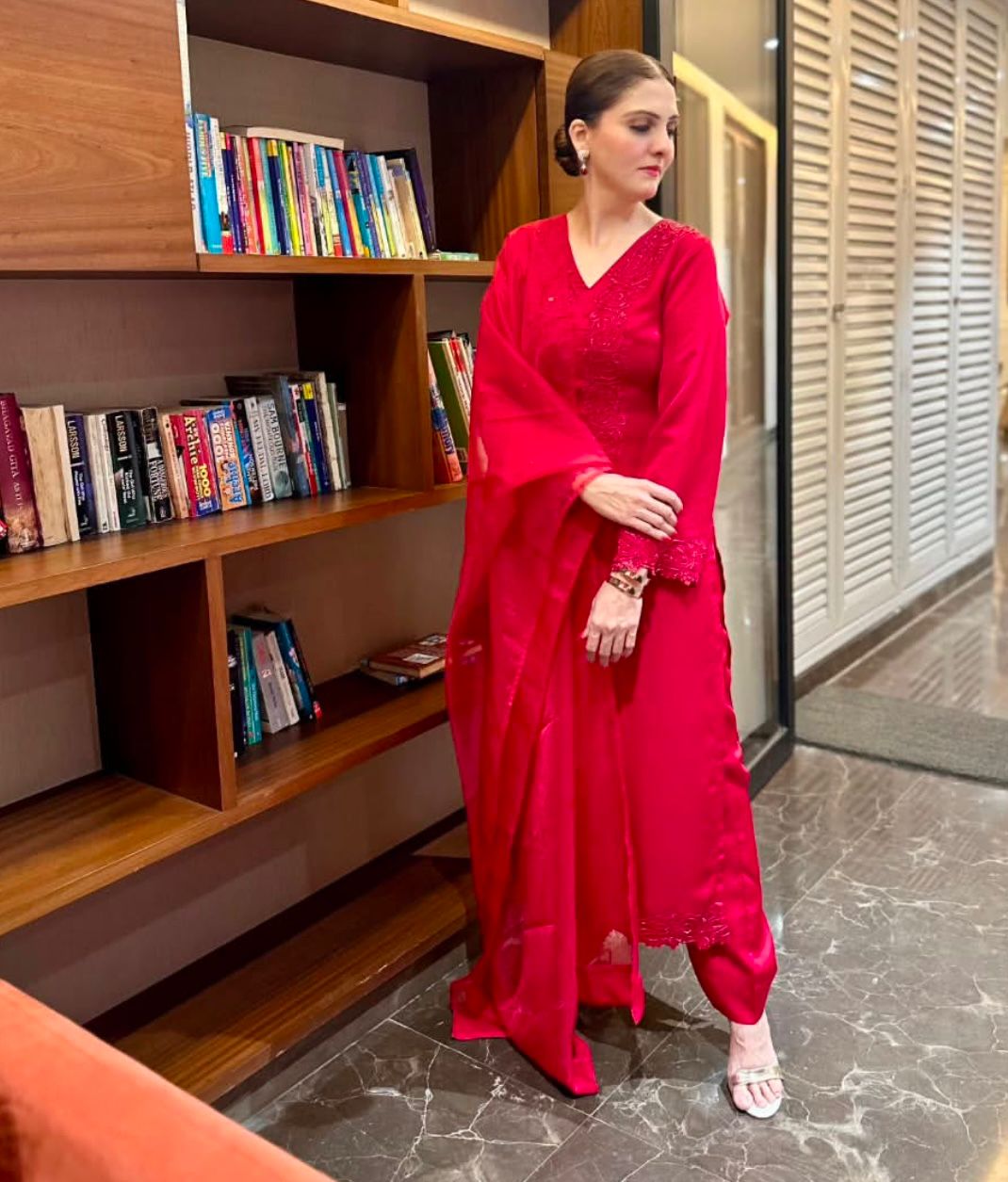 RED PAKISTANI SUIT – Shahistaluxe Couture